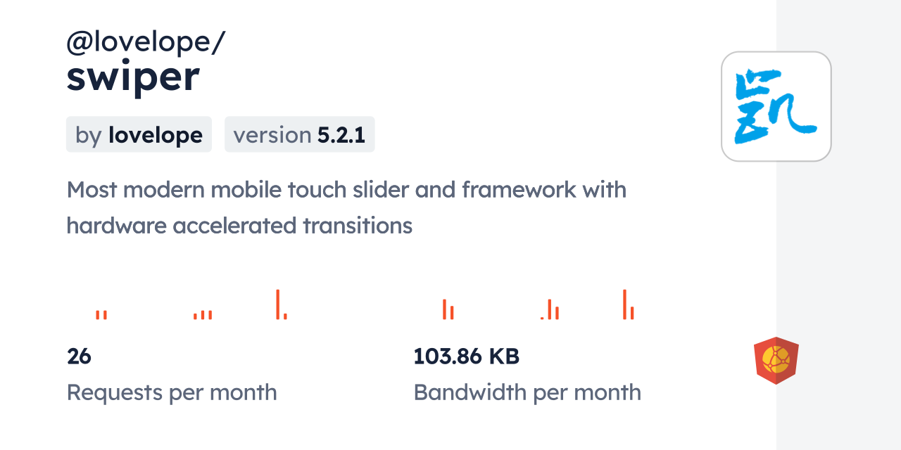@lovelope/swiper CDN by jsDelivr - A CDN for npm and GitHub