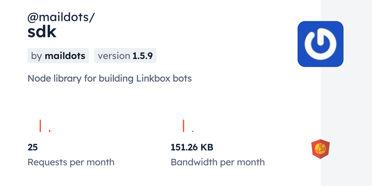 @maildots/sdk CDN by jsDelivr - A CDN for npm and GitHub