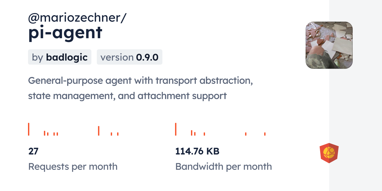 @mariozechner/pi-agent CDN by jsDelivr - A CDN for npm and GitHub