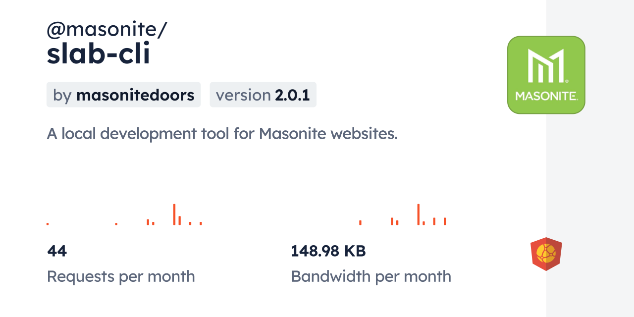 @masonite/slab-cli CDN by jsDelivr - A CDN for npm and GitHub