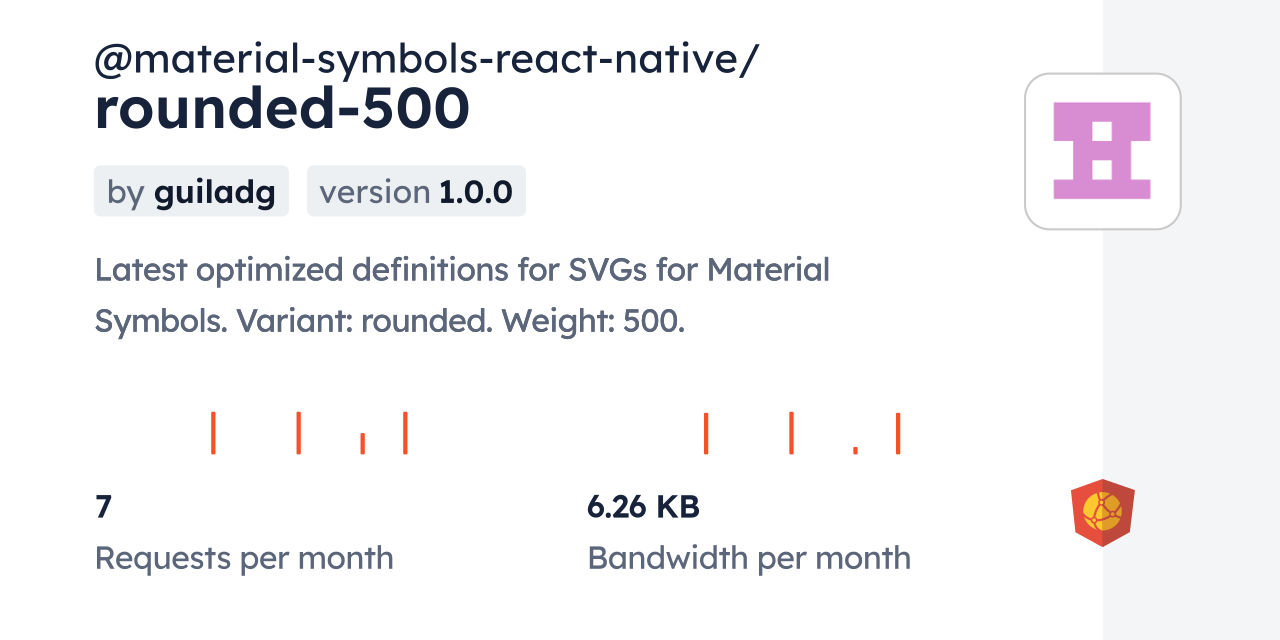 @material-symbols-react-native/rounded-500 CDN by jsDelivr - A CDN for npm and GitHub