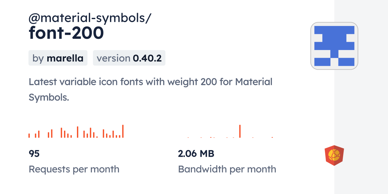 @material-symbols/font-200 CDN by jsDelivr - A CDN for npm and GitHub