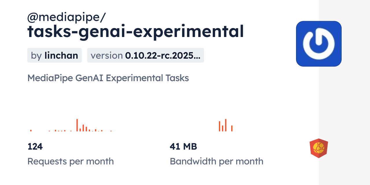 @mediapipe/tasks-genai-experimental CDN by jsDelivr - A CDN for npm and GitHub
