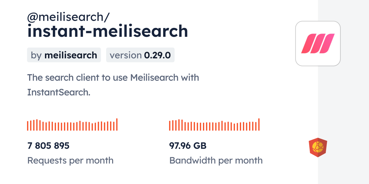 @meilisearch/instant-meilisearch CDN by jsDelivr - A CDN for npm and GitHub