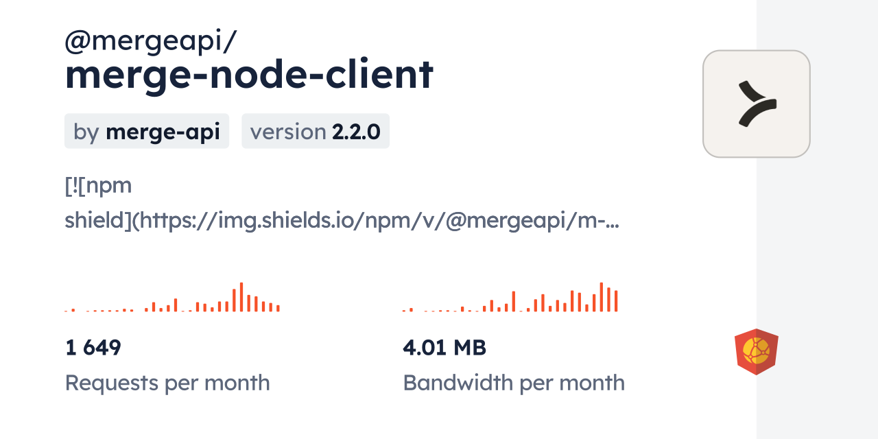 @mergeapi/merge-node-client CDN by jsDelivr - A CDN for npm and GitHub