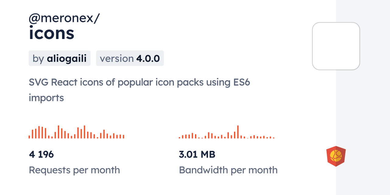 @meronex/icons CDN by jsDelivr - A CDN for npm and GitHub