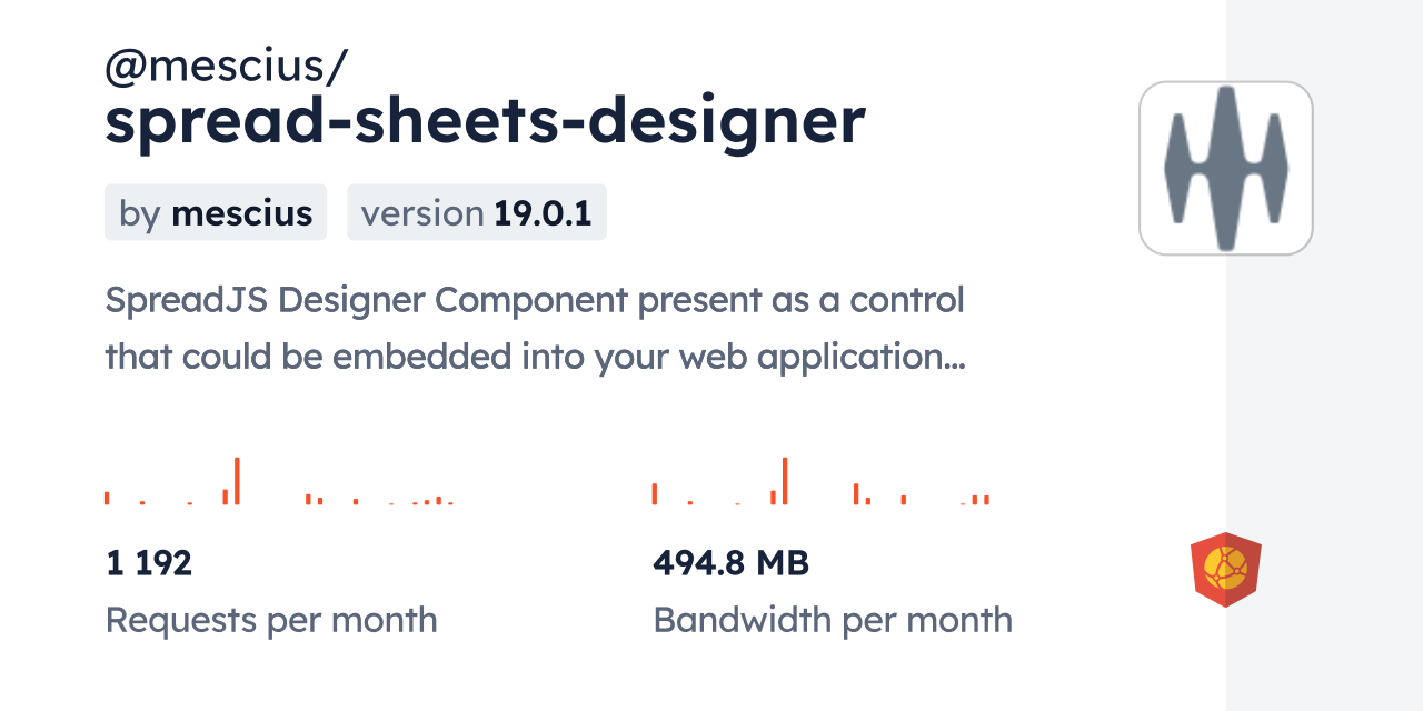 @mescius/spread-sheets-designer CDN by jsDelivr - A CDN for npm and GitHub