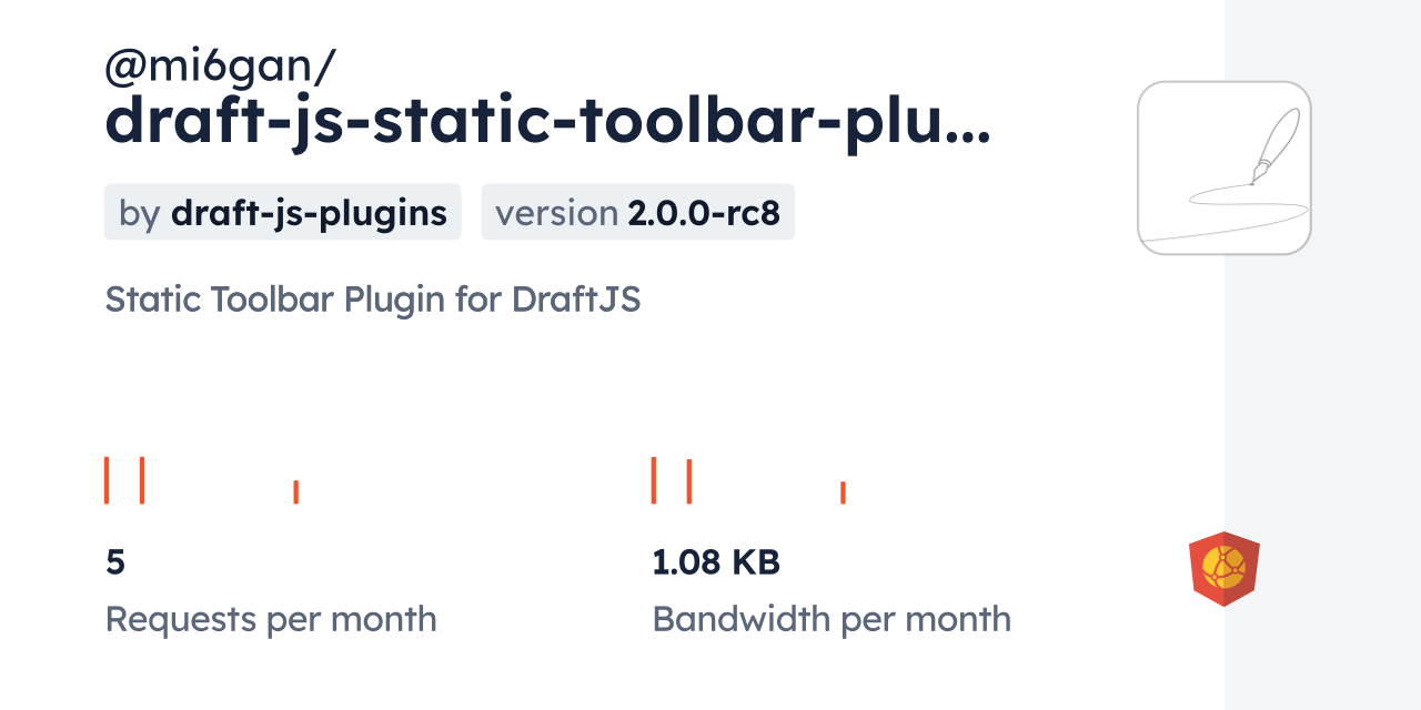 @mi6gan/draft-js-static-toolbar-plugin CDN by jsDelivr - A CDN for npm and GitHub