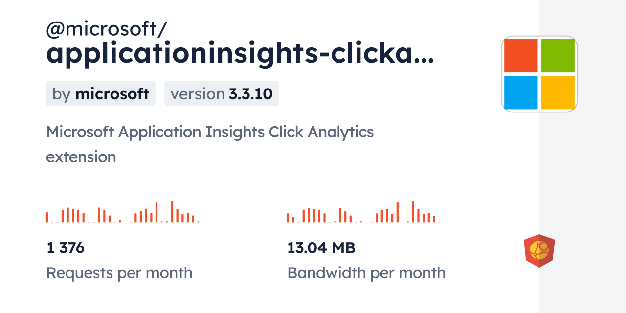 @microsoft/applicationinsights-clickanalytics-js CDN by jsDelivr - A CDN for npm and GitHub
