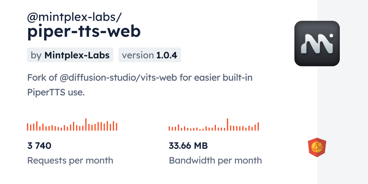 @mintplex-labs/piper-tts-web CDN by jsDelivr - A CDN for npm and GitHub