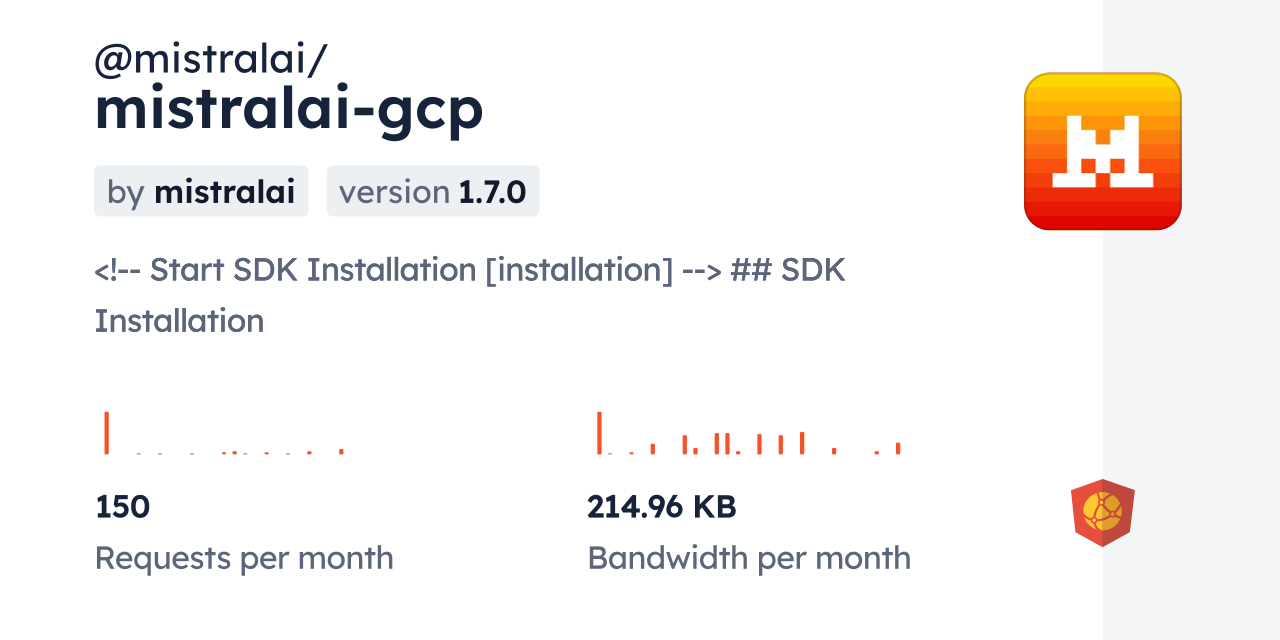 @mistralai/mistralai-gcp CDN by jsDelivr - A CDN for npm and GitHub