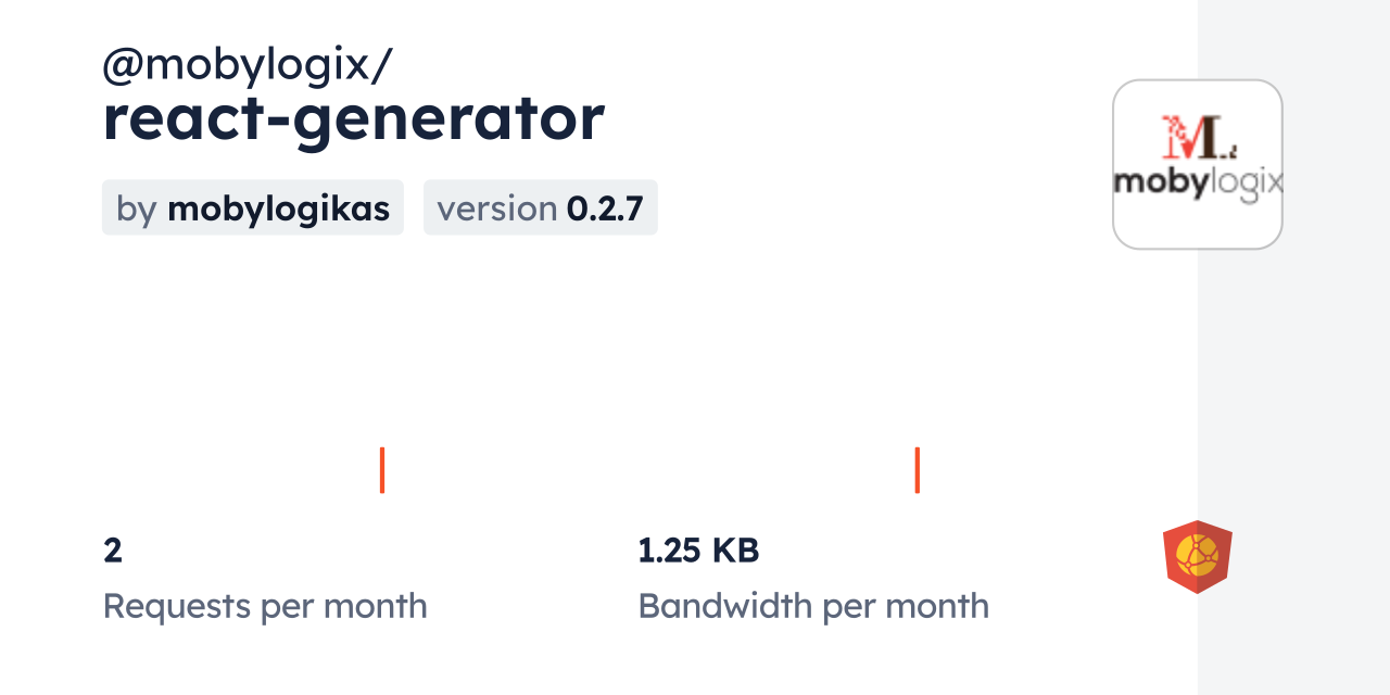 @mobylogix/react-generator CDN by jsDelivr - A CDN for npm and GitHub