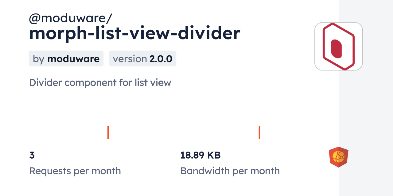 @moduware/morph-list-view-divider CDN by jsDelivr - A CDN for npm and ...