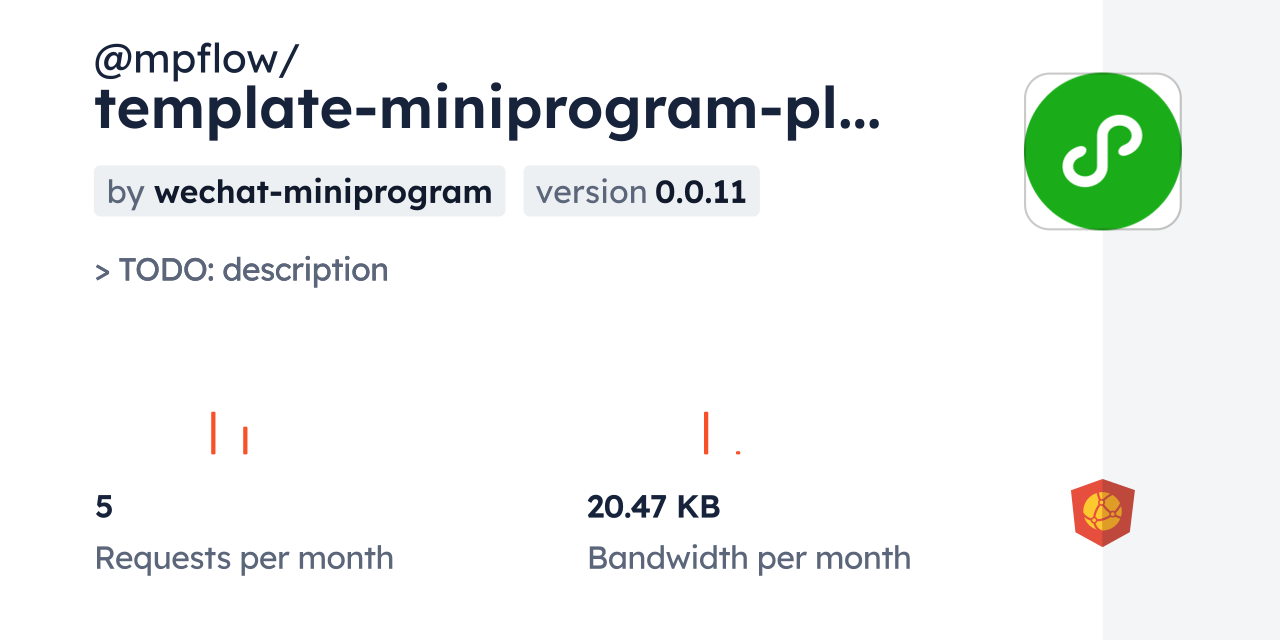 @mpflow/template-miniprogram-plugin CDN by jsDelivr - A CDN for npm and GitHub