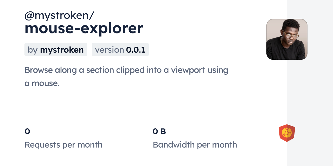 @mystroken/mouse-explorer CDN by jsDelivr - A CDN for npm and GitHub