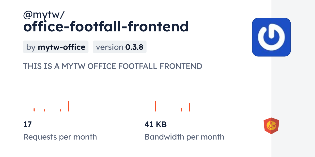 @mytw/office-footfall-frontend CDN by jsDelivr - A CDN for npm and GitHub