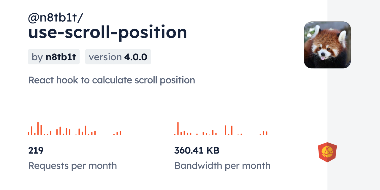 @n8tb1t/use-scroll-position CDN by jsDelivr - A CDN for npm and GitHub
