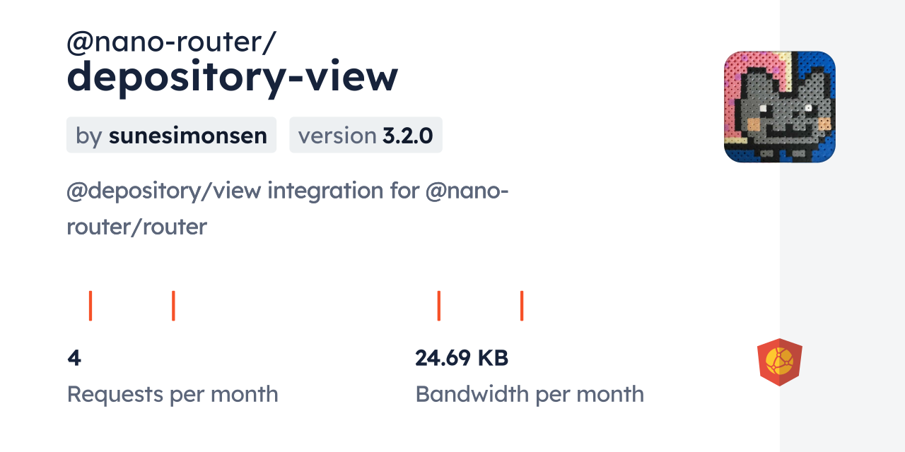 @nano-router/depository-view CDN by jsDelivr - A CDN for npm and GitHub