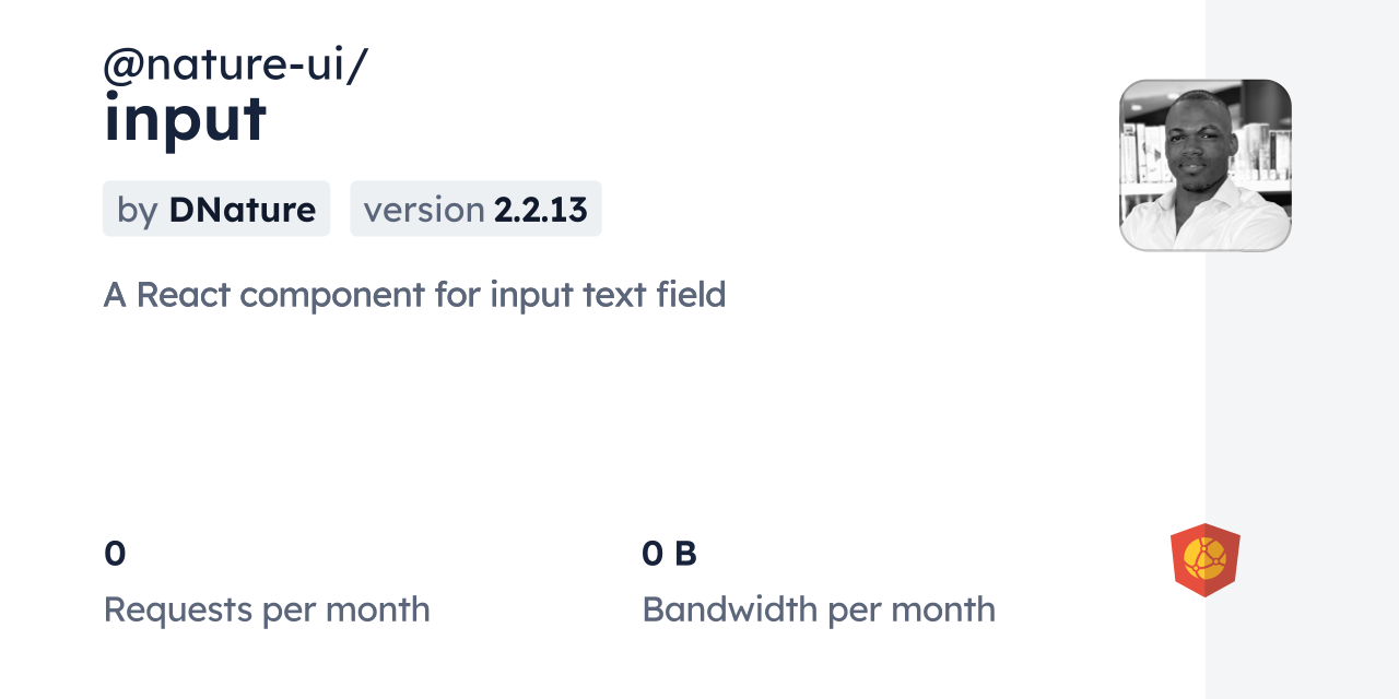 @nature-ui/input CDN by jsDelivr - A CDN for npm and GitHub