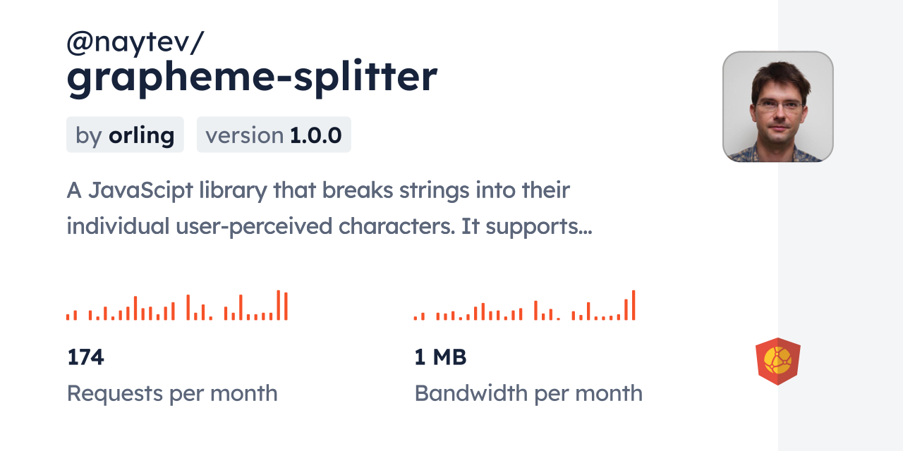 @naytev/grapheme-splitter CDN by jsDelivr - A CDN for npm and GitHub