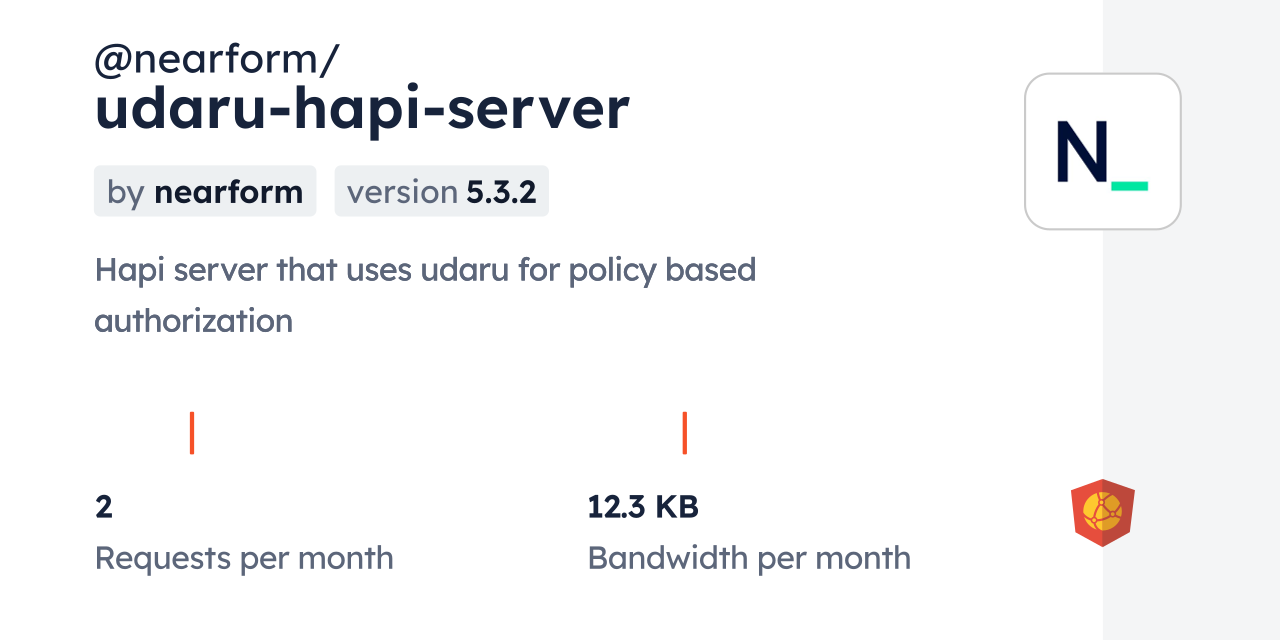 @nearform/udaru-hapi-server CDN by jsDelivr - A CDN for npm and GitHub