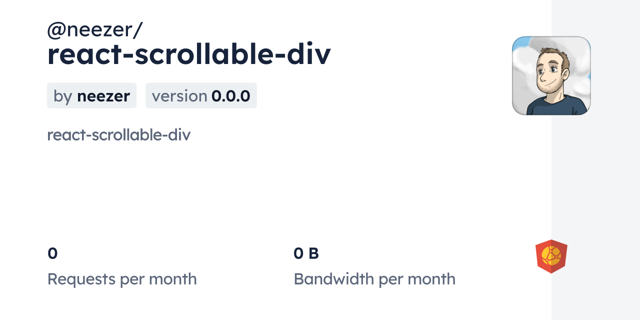 @neezer/react-scrollable-div CDN by jsDelivr - A CDN for npm and GitHub