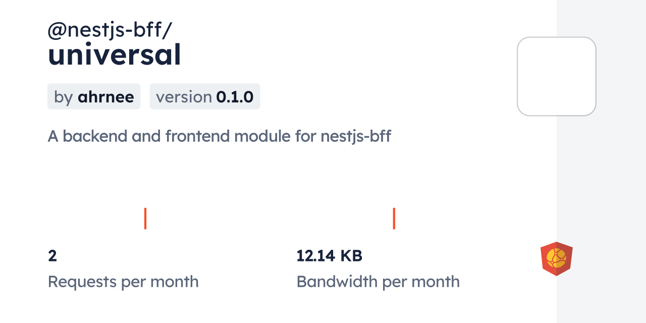@nestjs-bff/universal CDN by jsDelivr - A CDN for npm and GitHub