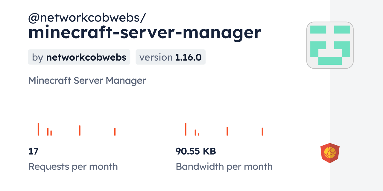 @networkcobwebs/minecraft-server-manager CDN by jsDelivr - A CDN for ...