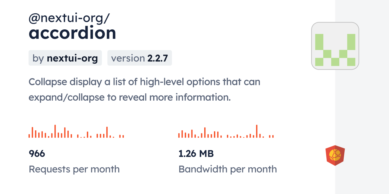 @nextui-org/accordion CDN by jsDelivr - A CDN for npm and GitHub