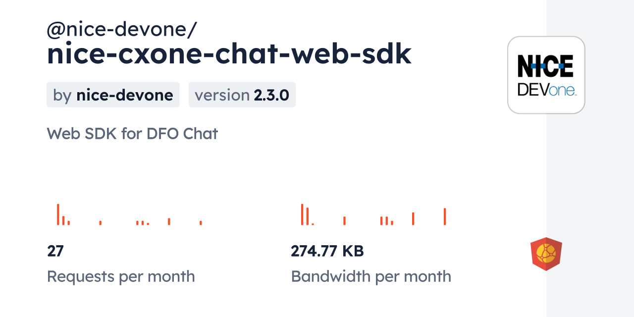 @nice-devone/nice-cxone-chat-web-sdk CDN by jsDelivr - A CDN for npm and GitHub