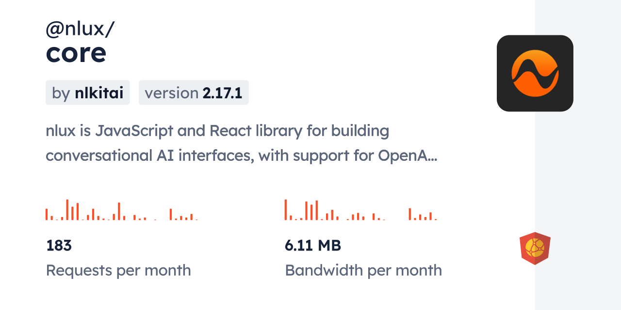 @nlux/core CDN by jsDelivr - A CDN for npm and GitHub