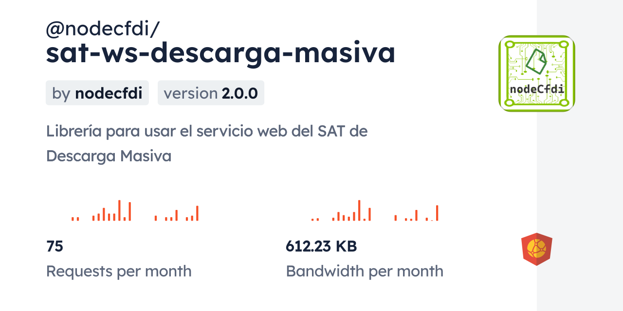 @nodecfdi/sat-ws-descarga-masiva CDN by jsDelivr - A CDN for npm and GitHub