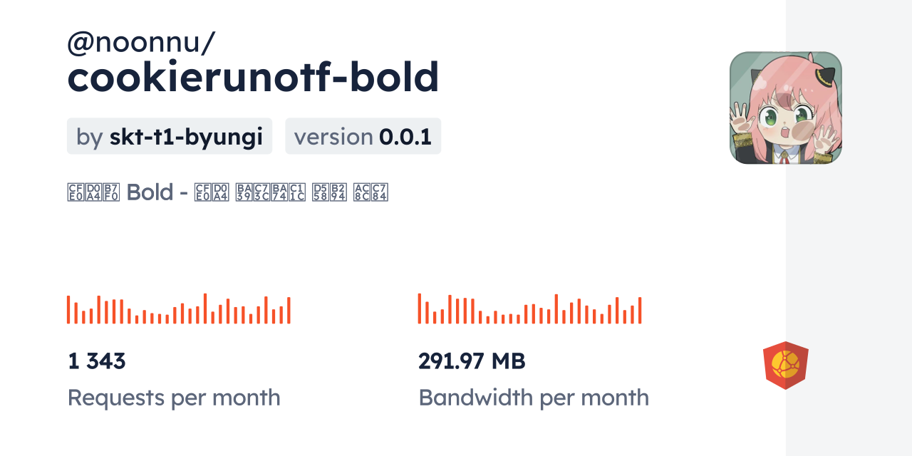 @noonnu/cookierunotf-bold CDN by jsDelivr - A CDN for npm and GitHub