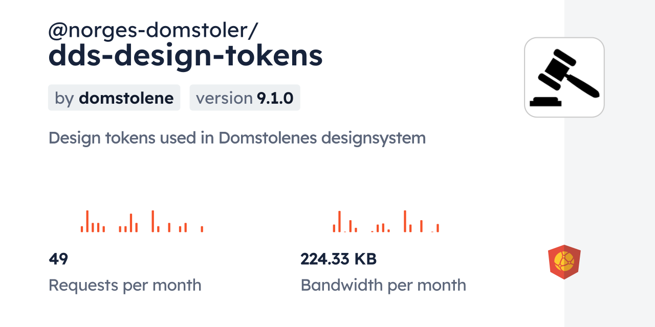 @norges-domstoler/dds-design-tokens CDN by jsDelivr - A CDN for npm and ...