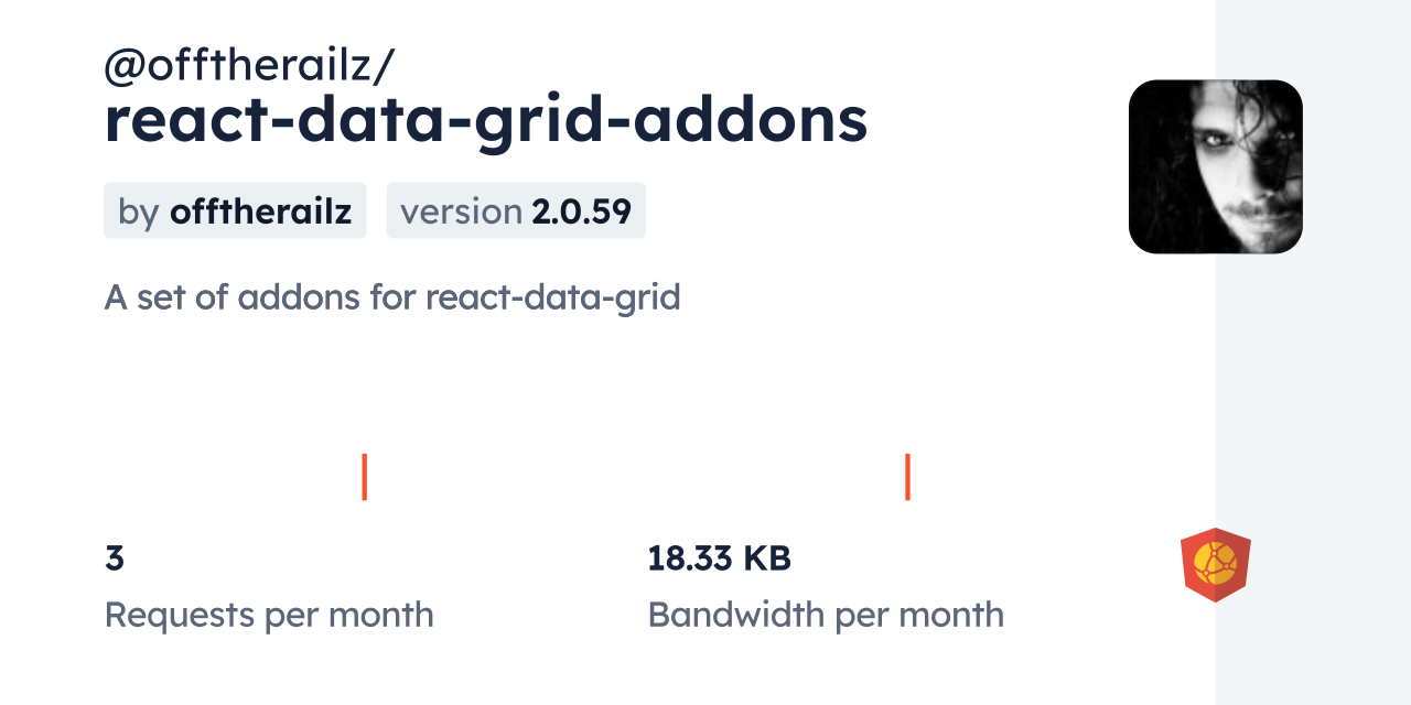 @offtherailz/react-data-grid-addons CDN by jsDelivr - A CDN for npm and GitHub