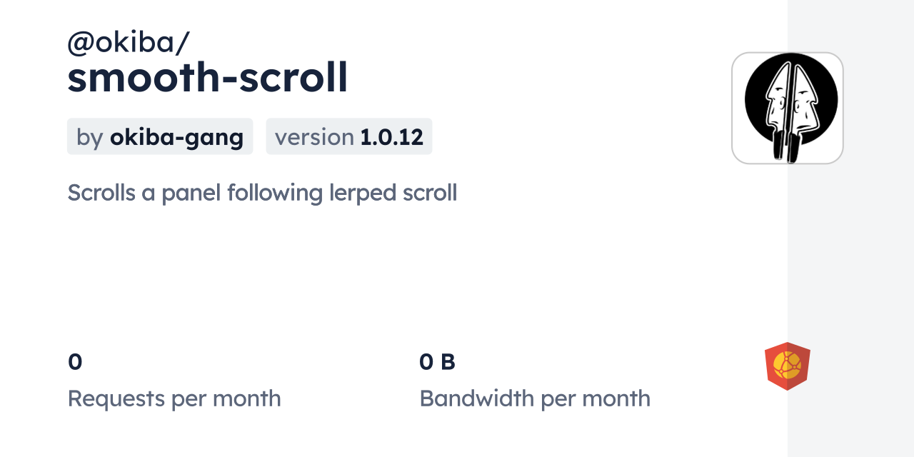 @okiba/smooth-scroll CDN by jsDelivr - A CDN for npm and GitHub