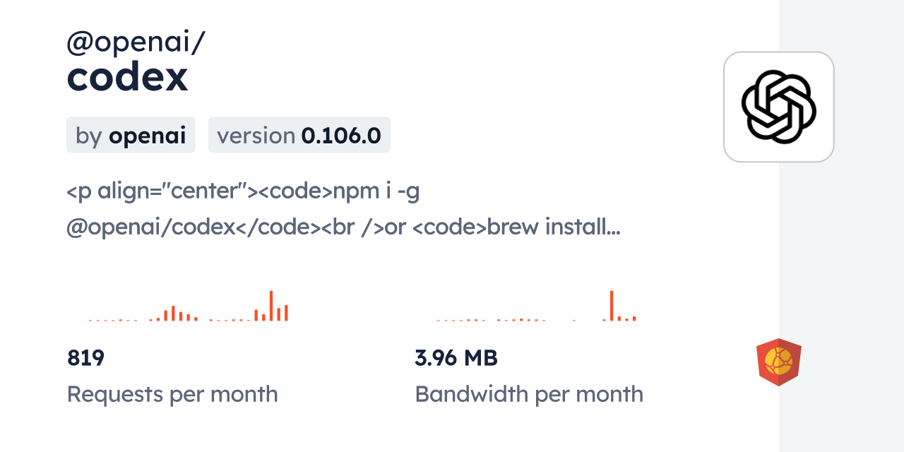 @openai/codex CDN by jsDelivr - A CDN for npm and GitHub