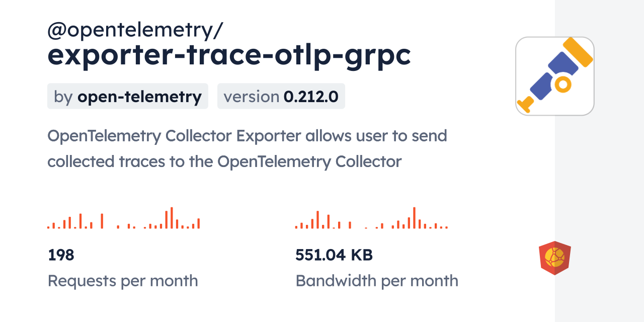 @opentelemetry/exporter-trace-otlp-grpc CDN by jsDelivr - A CDN for npm and GitHub