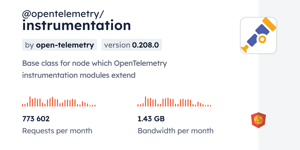 @opentelemetry/instrumentation CDN by jsDelivr - A CDN for npm and GitHub