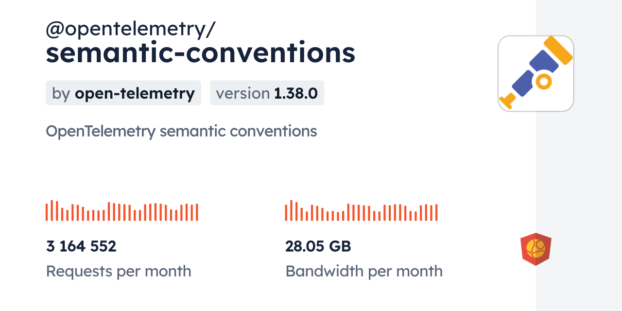 @opentelemetry/semantic-conventions CDN by jsDelivr - A CDN for npm and GitHub