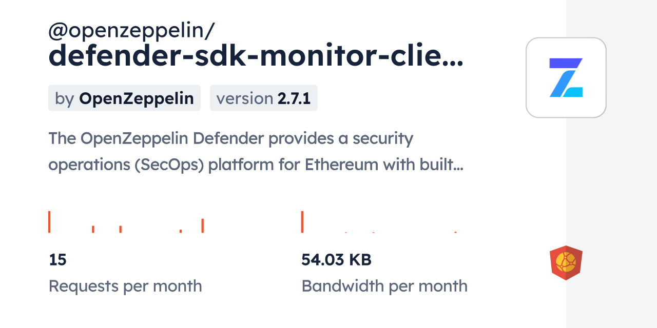 @openzeppelin/defender-sdk-monitor-client CDN by jsDelivr - A CDN for npm and GitHub