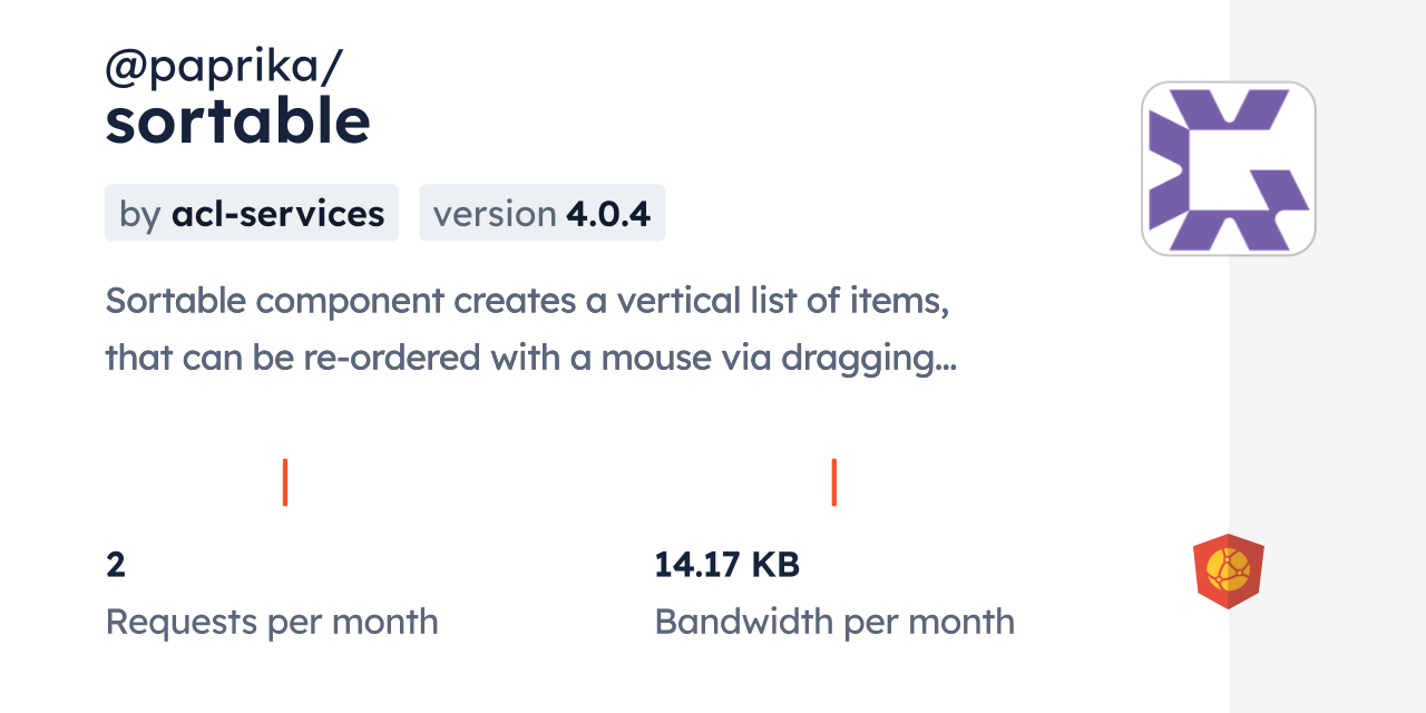 @paprika/sortable CDN by jsDelivr - A CDN for npm and GitHub