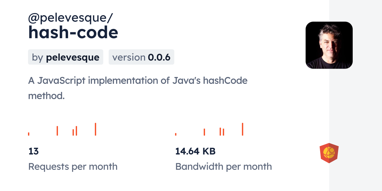 @pelevesque/hash-code CDN by jsDelivr - A CDN for npm and GitHub