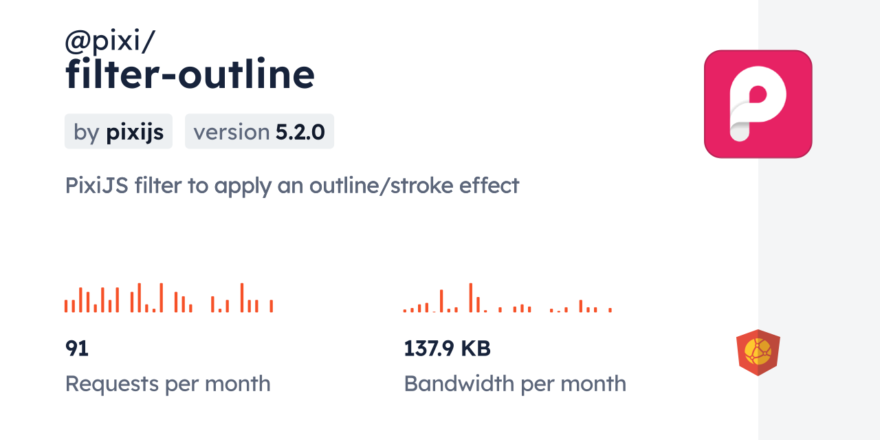 @pixi/filter-outline CDN by jsDelivr - A CDN for npm and GitHub