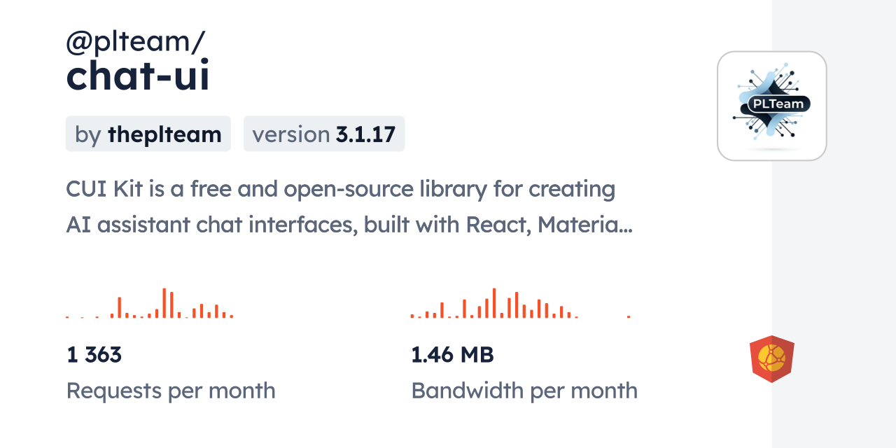 @plteam/chat-ui CDN by jsDelivr - A CDN for npm and GitHub
