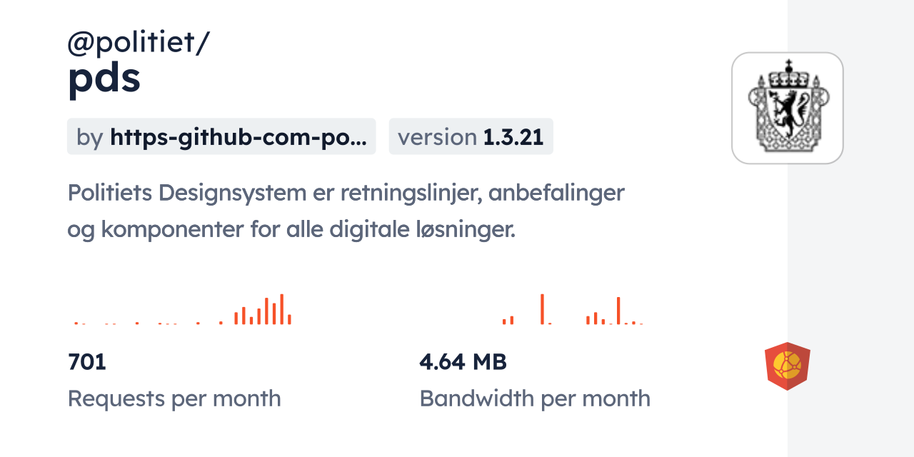 @politiet/pds CDN by jsDelivr - A CDN for npm and GitHub