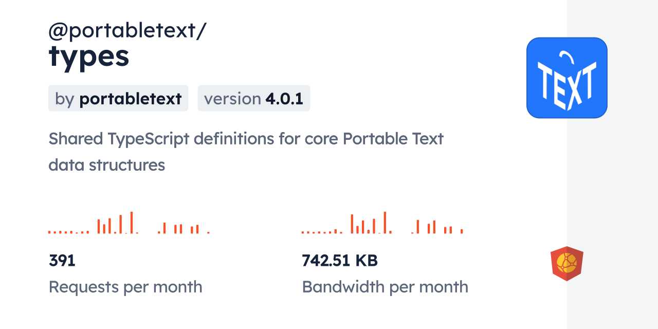 @portabletext/types CDN by jsDelivr - A CDN for npm and GitHub