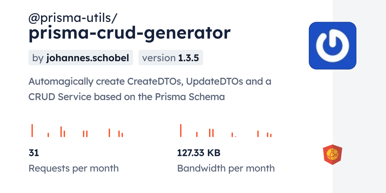 @prisma-utils/prisma-crud-generator CDN by jsDelivr - A CDN for npm and ...