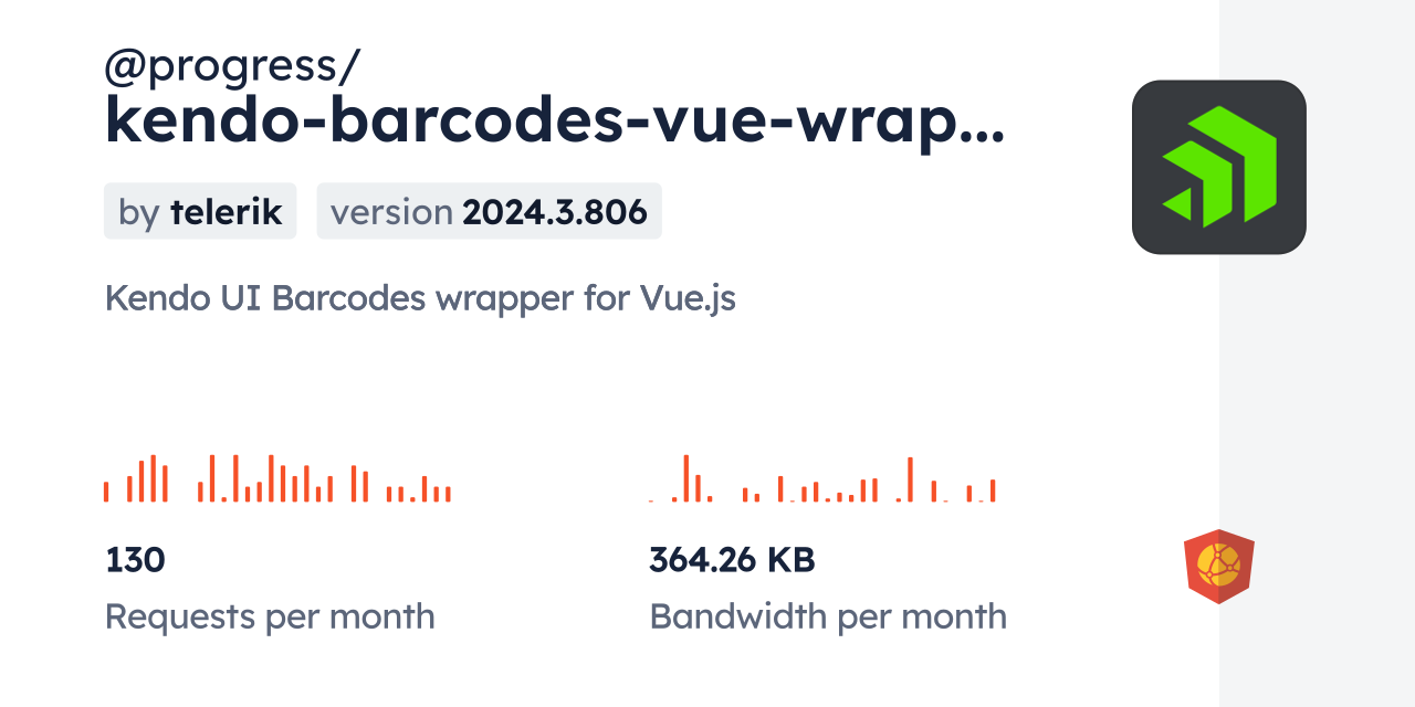@progress/kendo-barcodes-vue-wrapper CDN by jsDelivr - A CDN for npm and GitHub
