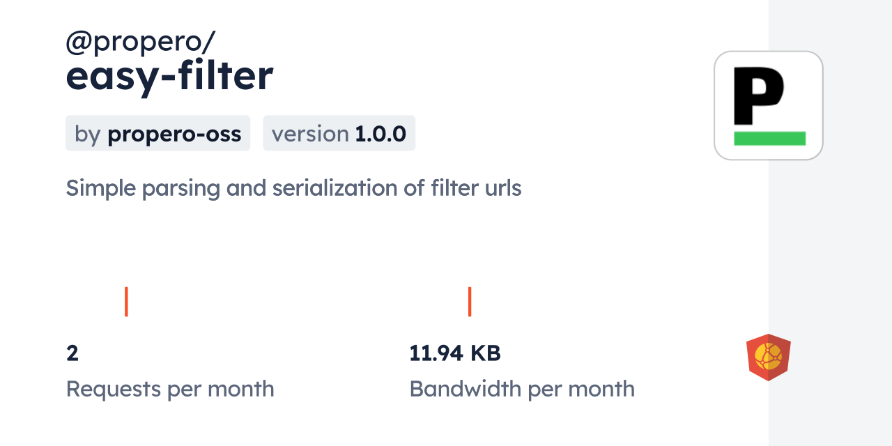 @propero/easy-filter CDN by jsDelivr - A CDN for npm and GitHub